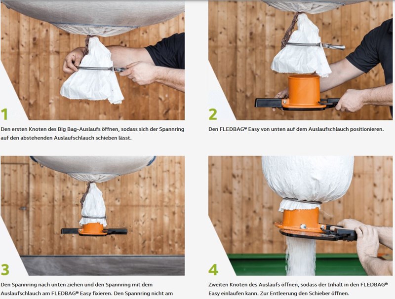 Fledbag Profi ( 1 Original & 1 Easy) Big Bag Dosierer