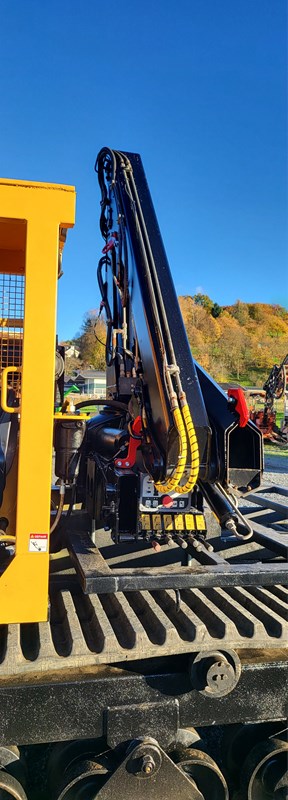 Raupendumper Fahrgestell Morooka MST800 mit Hiab Kran